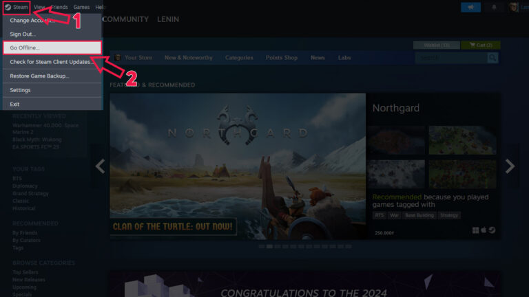 Cách Chơi Game Bản Quyền bằng Tài Khoản Steam Offline